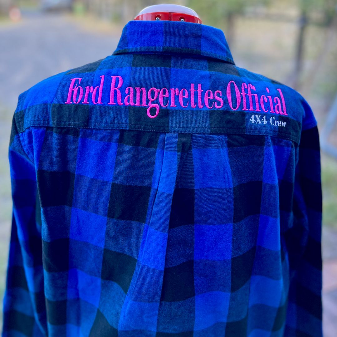 LIMITED EDITION Unisex Ford Rangerettes Official 4x4 Crew Flannelette ...